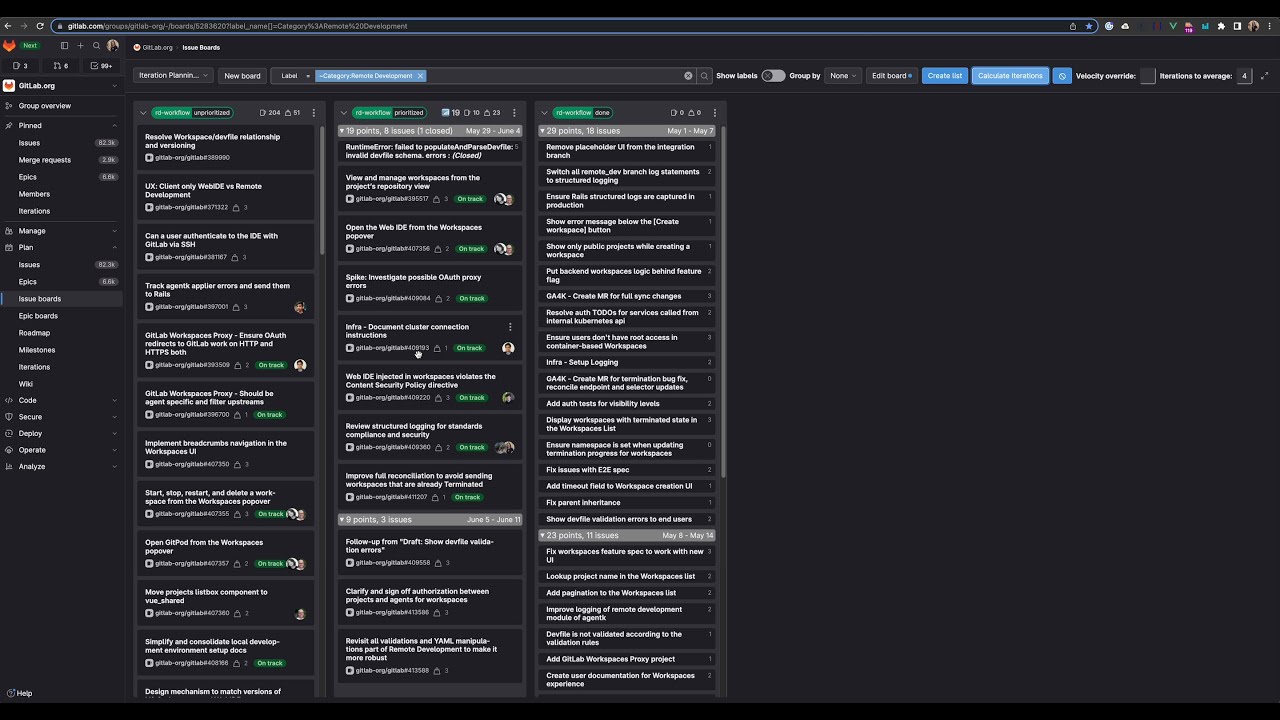 Gitlab Velocity Board Chrome Extension - YouTube
