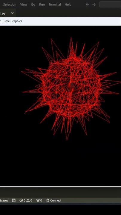 Amazing Vibrant Circle using Python turtle 🐢 #python #coding #funny #viral #trending #design ...