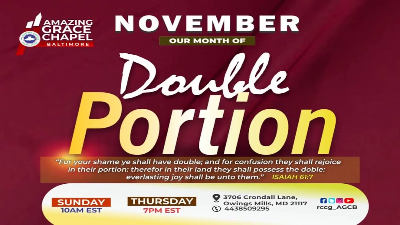 RCCG AGCB Men's Takeover Service November 2023 - YouTube
