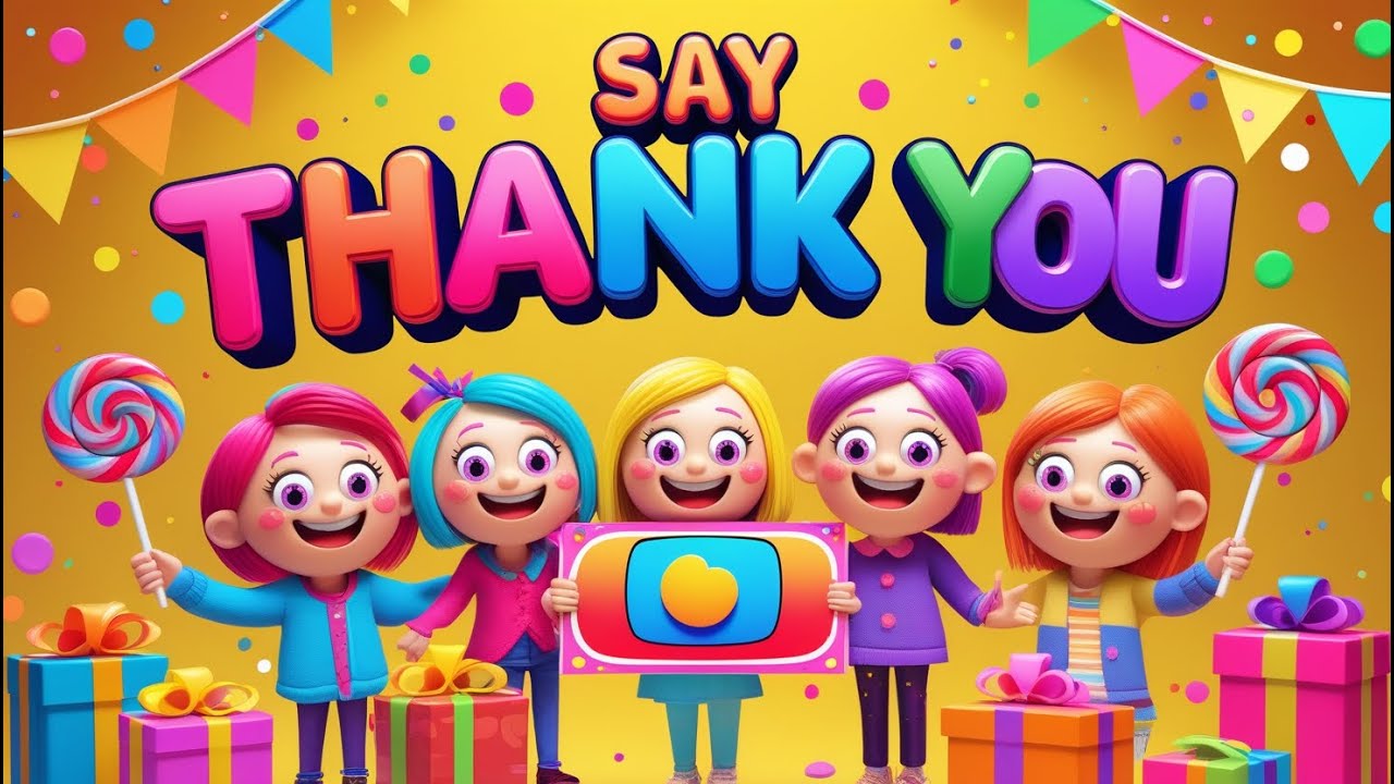 Say Thank You Song | Good Manners Nursery Rhyme for Kids - YouTube