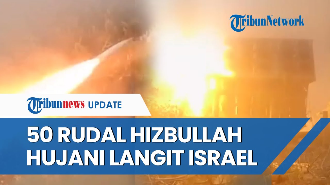 Langit Israel Mencekam! Dihantam 50 Roket Hizbullah sebabkan Ledakan di ...