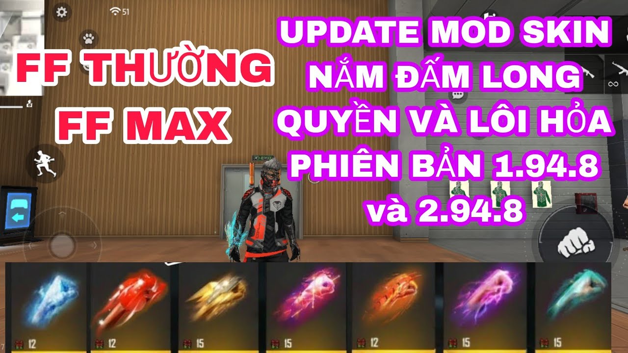Mod Skin nắm đấm FREE FIRE FF OB37 Full Hiệu Ứng ÂM THANH FF THUỜNG FF ...
