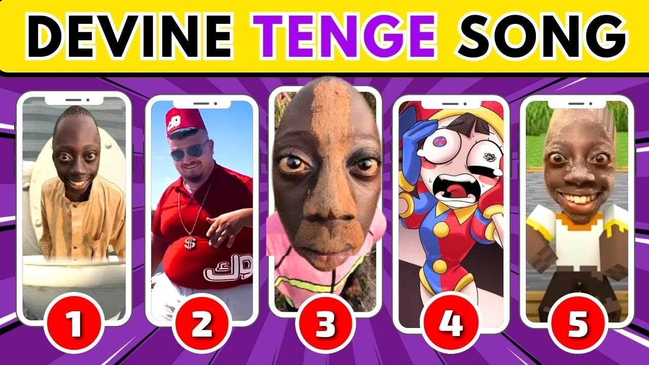 Devine TENGE meme song! 🔊 | MrBeast, Skibidi Dom Dom, Tenge Tenge ...