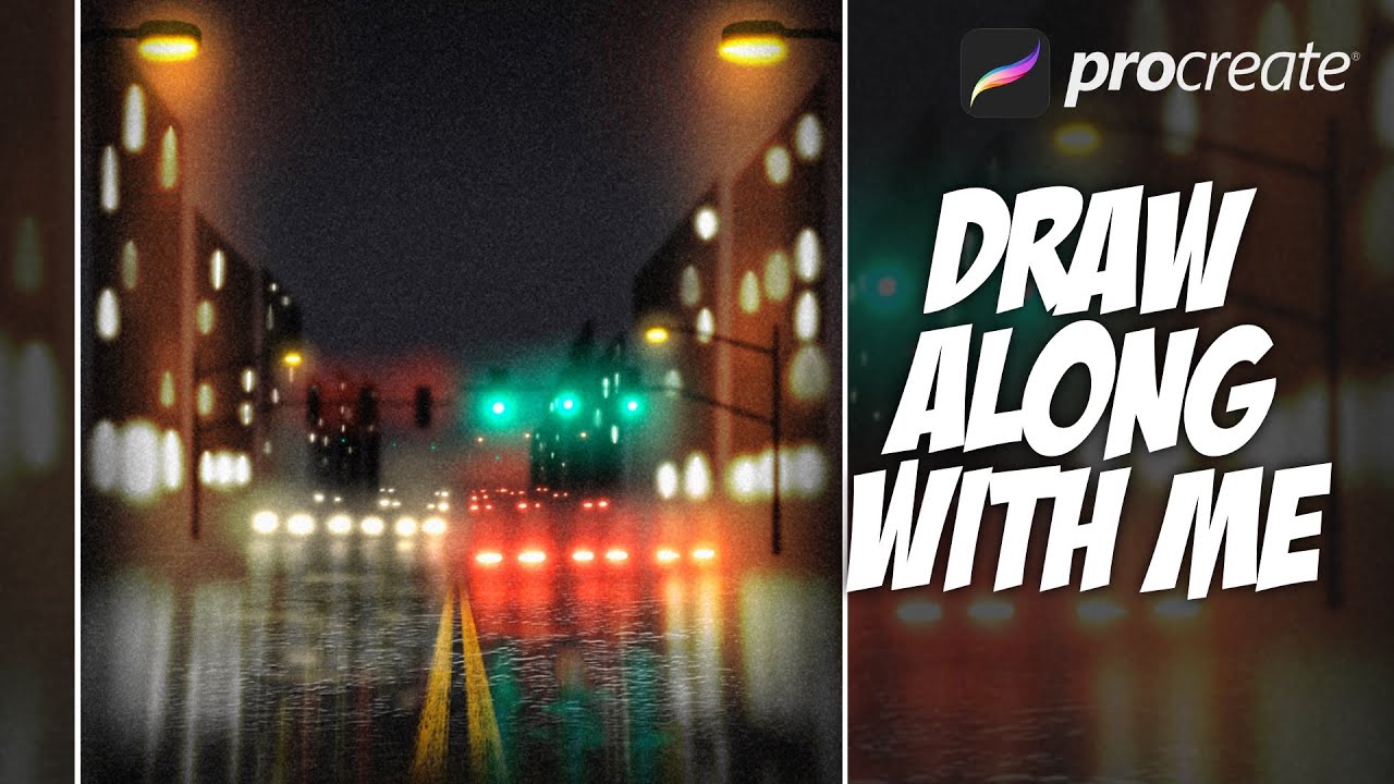 City Night Lights - Procreate tutorial #126 - YouTube