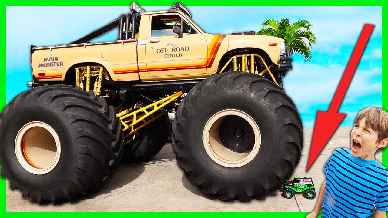 MAUI MONSTER TRUCK Vs RC GRAVE DIGGER New Spy Gadgets YouTube maui-monster-truck-vs-rc-grave-digger-new-spy-gadgets-youtube