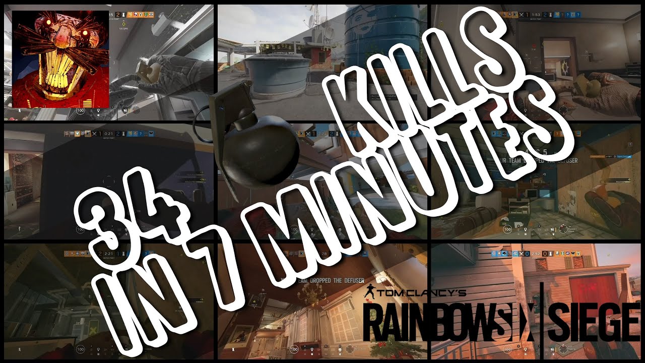 34 Frag Grenade Kills in 7 minutes | Rainbow Six Siege | 1440p 60fps ...