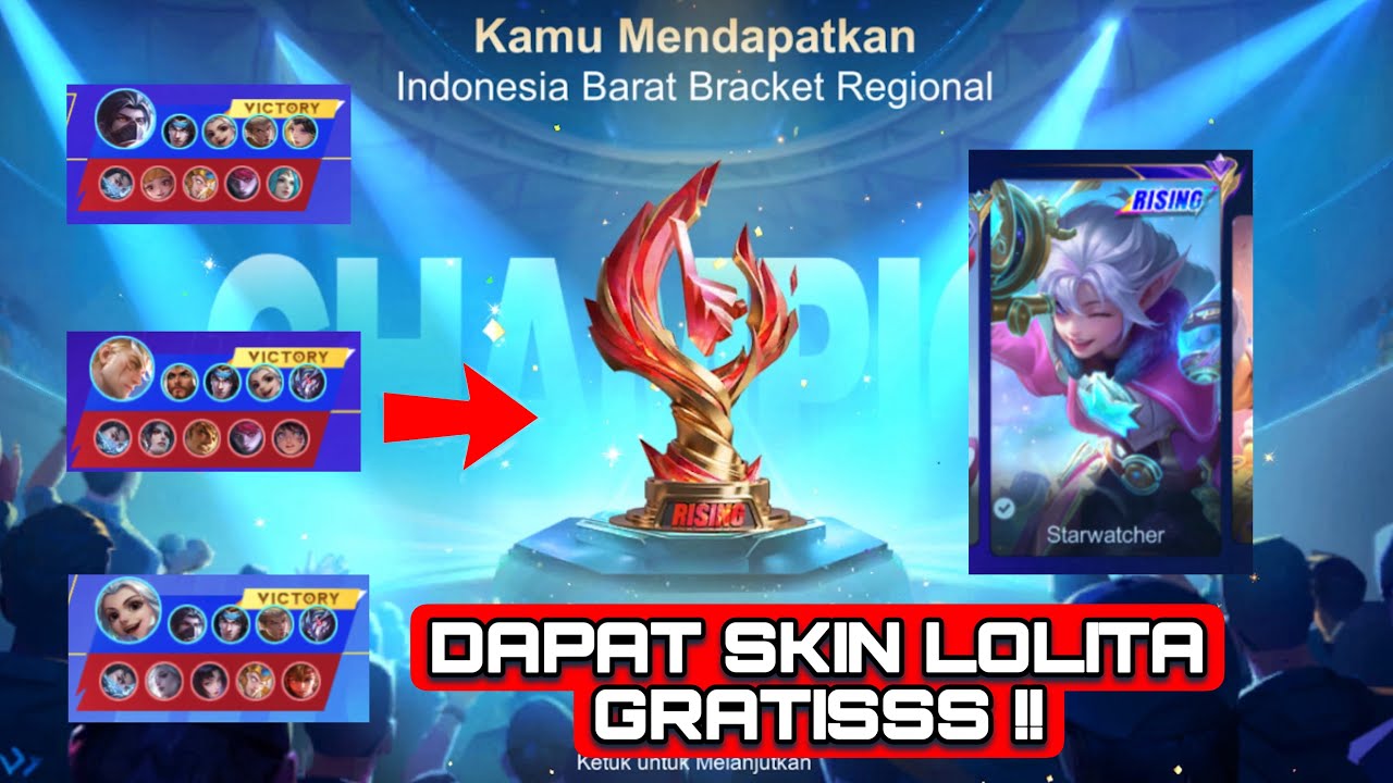 MLBB RISING OPEN INDONESIA BARAT BRACKET REGIONAL , DAPAT SKIN LOLITA ...