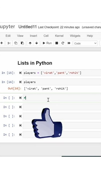 Lists in Python #shorts #python #pythonshorts #pythonprogramming #dataanalyst #data # ...