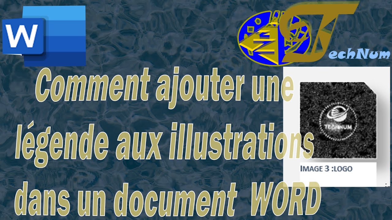 Comment insérer une légende dans Word - YouTube