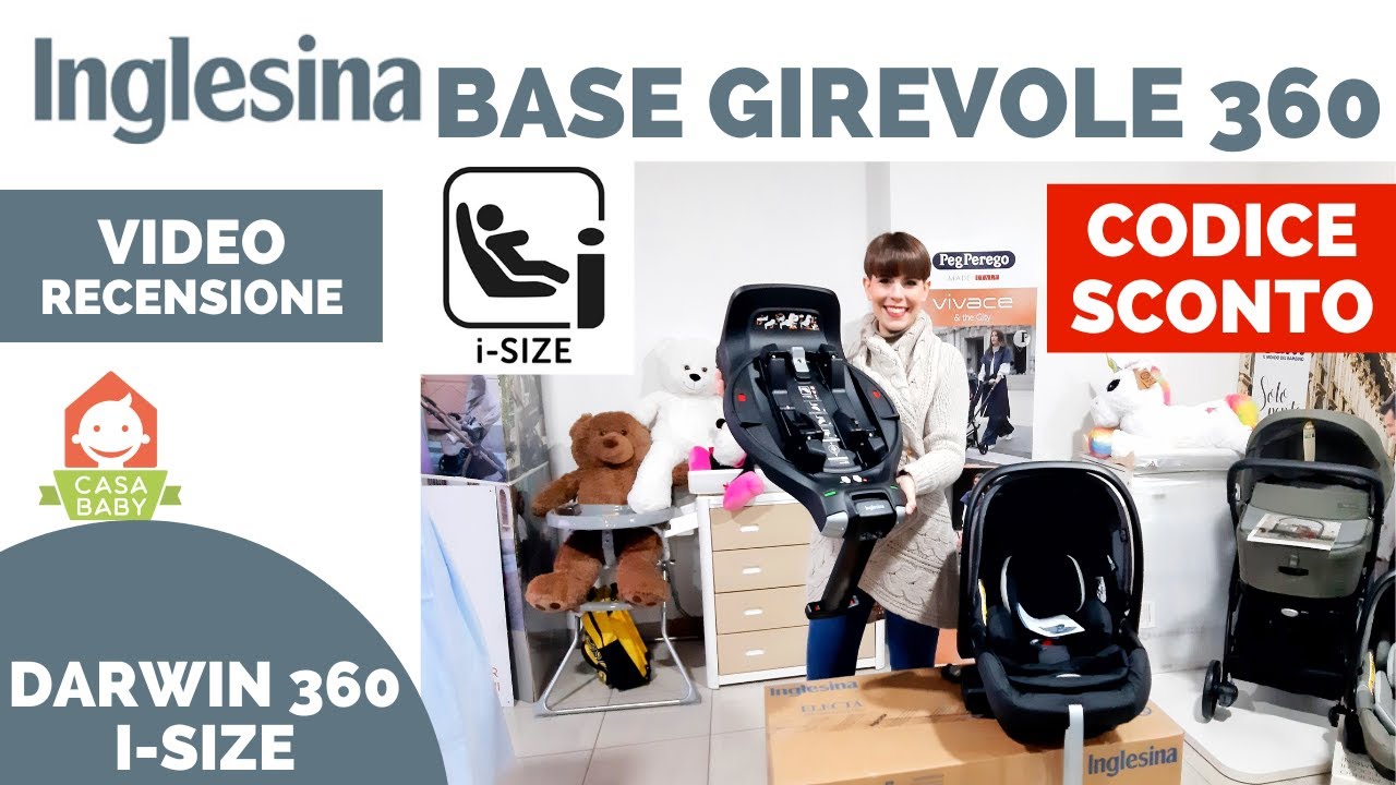 INGLESINA BASE OVETTO GIREVOLE DARWIN 360 SUPER NOVITA' 2023! - YouTube