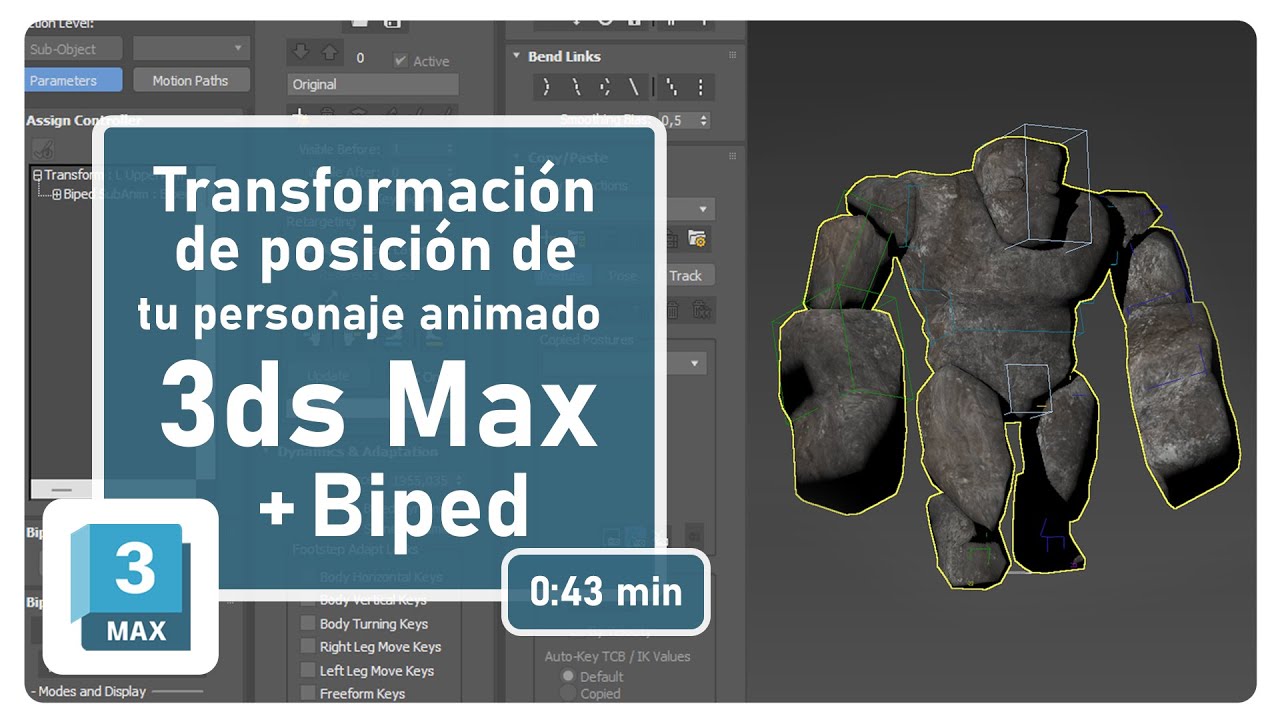 Transforma la posición de tu personaje animado con 3DSMAX y CHARACTER ...