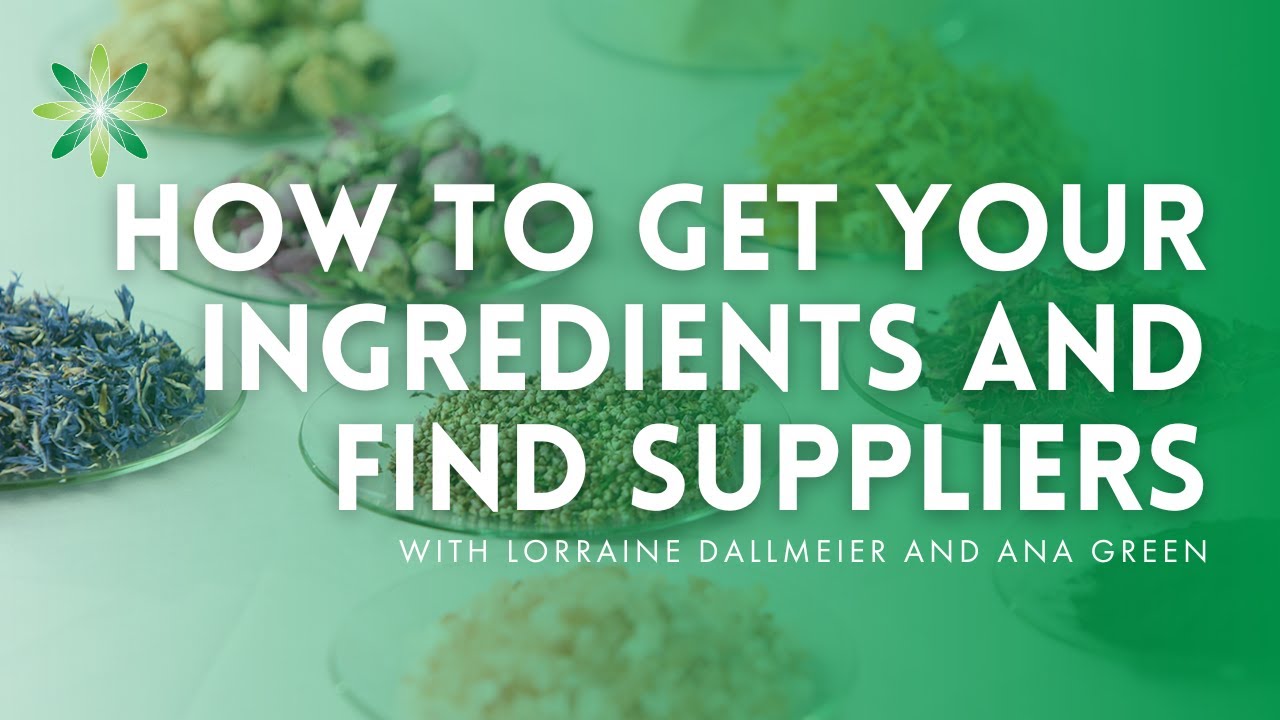 How to get your Ingredients and find suppliers - YouTube