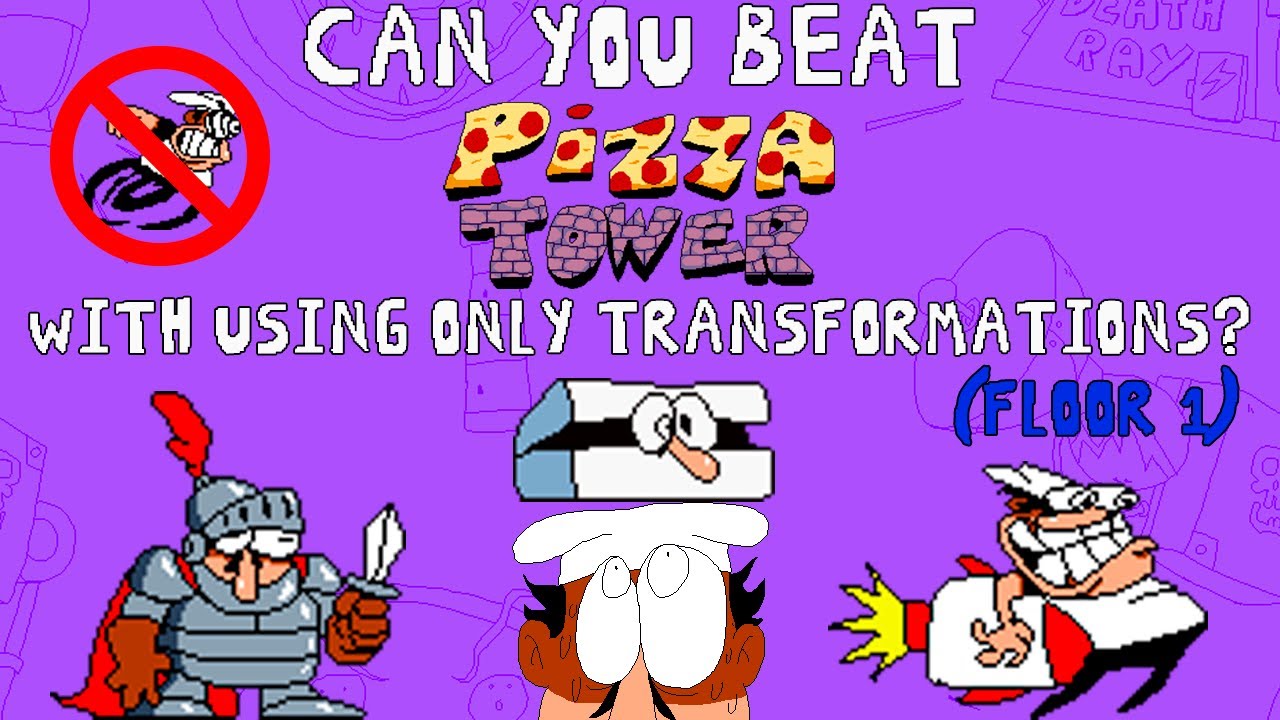 Can You Beat Pizza Tower USING ONLY TRANSFORMATIONS? (Floor 1) - YouTube