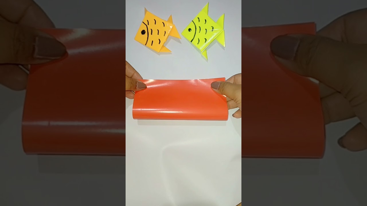 MEMBUAT IKAN DARI KERTAS ORIGAMI.. - YouTube