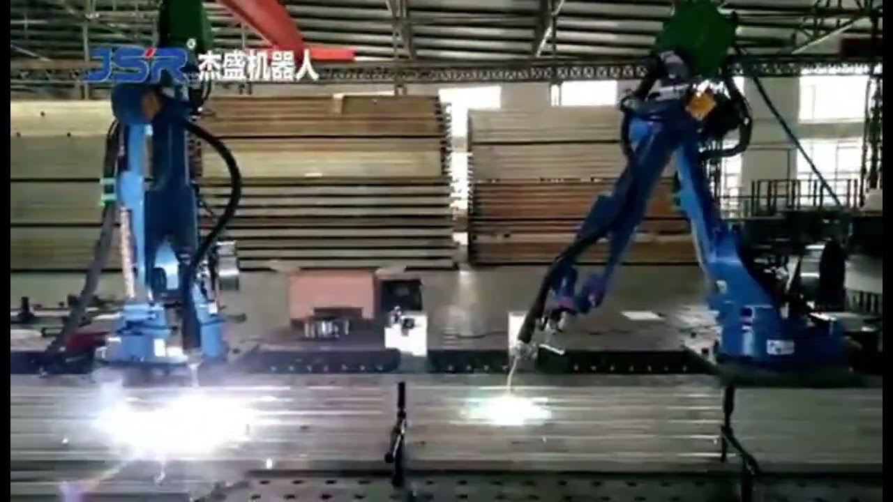 Yaskawa welding robot for welding metal - YouTube