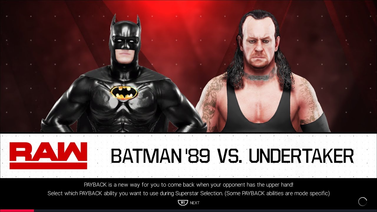 WWE 2K19 The Undertaker vs BatMan - YouTube
