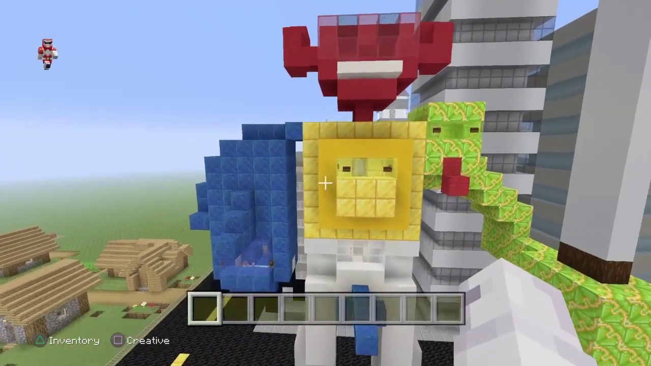 Power Rangers in Minecraft. Headquarters, Zords, etc. - YouTube