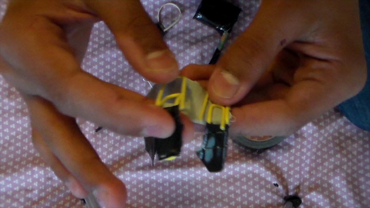 How to make a grapple gun out of office supplies - YouTube