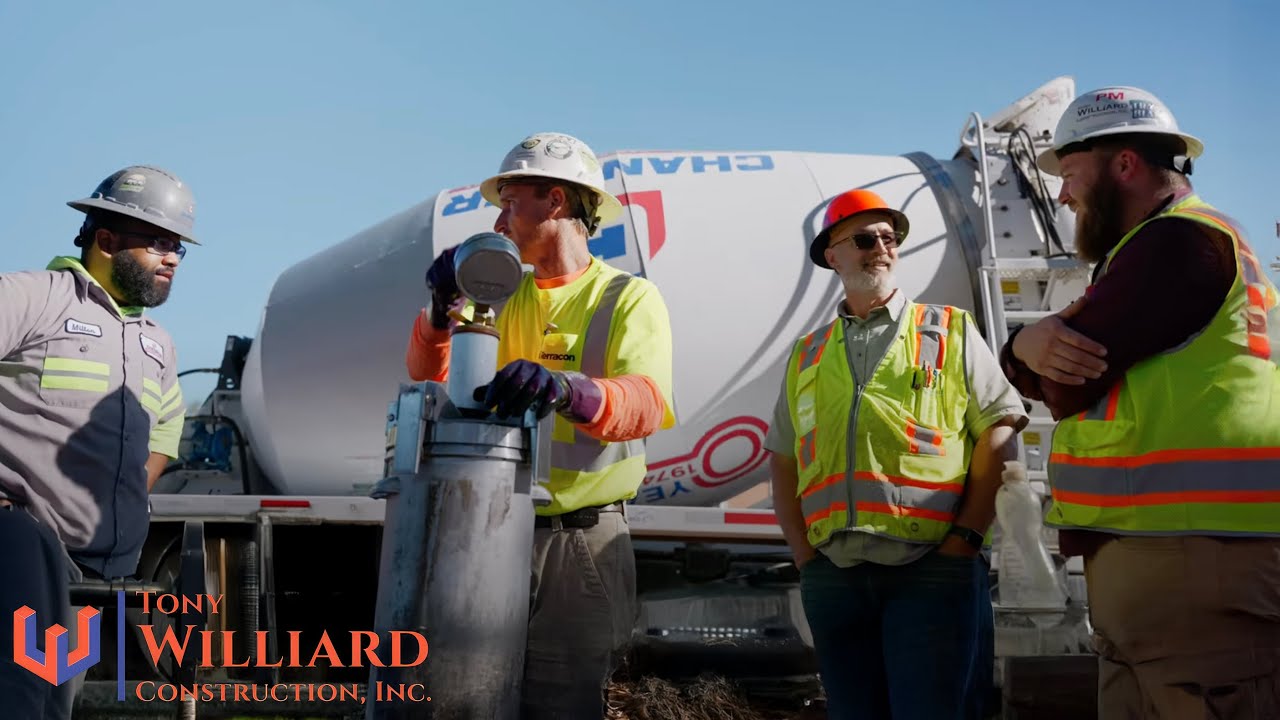 Tony Williard Construction Concrete Pour Documentary Piece - YouTube