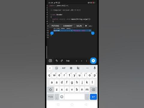 Inputan User Java - YouTube