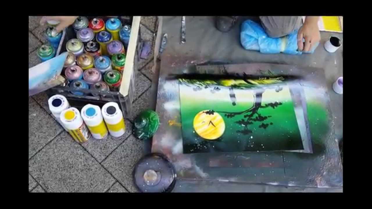 Street airbrush artist..Marko Janjic. - YouTube
