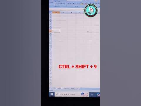 Hide and Unhide Row and Column in Ms-Excel Using Shortcut key - YouTube