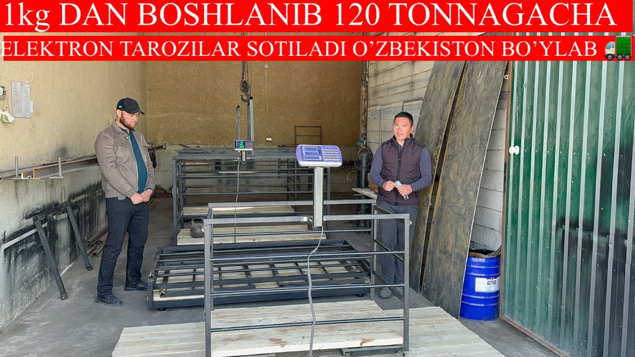 ELEKTRON TAROZI 1kg dan 120 TONNAGACHA SOTILADI O’ZBEKISTON BO’YLAB ...
