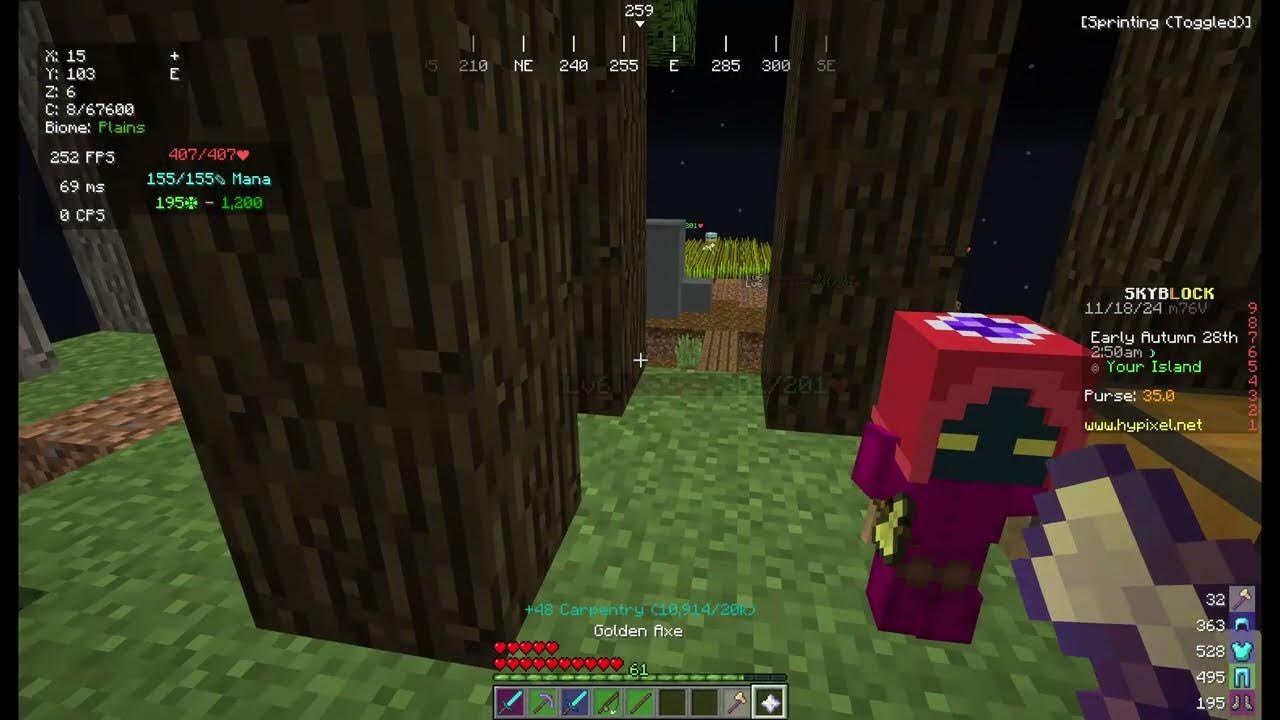 Hypixel Skyblock 37: String 4, Gold 4, Minion Slots 1 Upgrade - YouTube