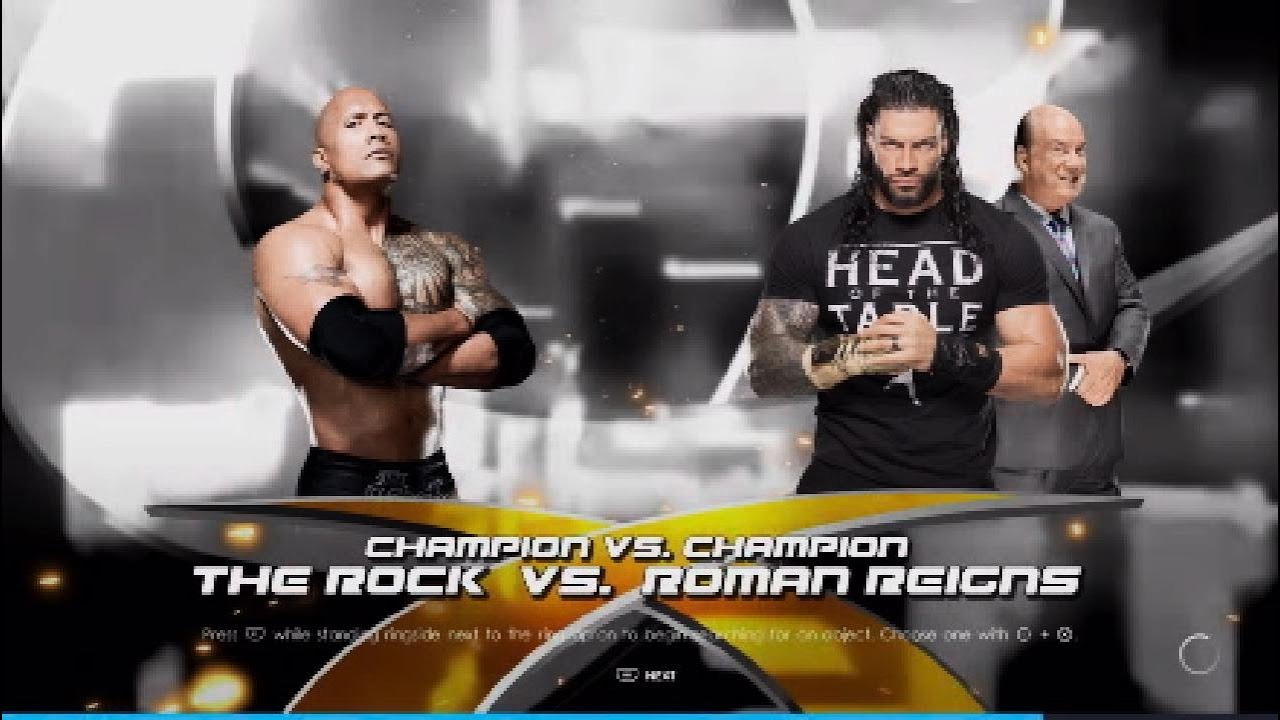 WrestleMaina 39 (2023) The Rock vs Roman Reigns [WWE 2k22 Sim Match ...