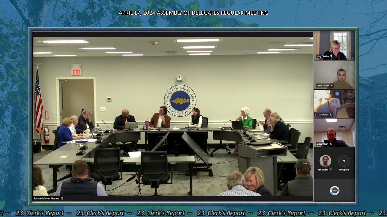 Assembly of Delegates Regular Meeting Videos | Barnstable County
