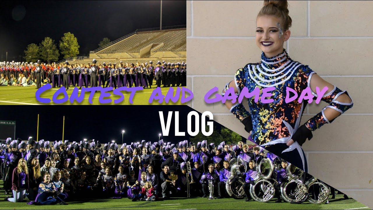 Color Guard Vlog | game day and Area Contest - YouTube
