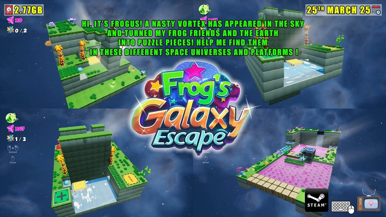 Frog's Galaxy Escape: [PC] - A nasty vortex has appeared in the sky and ...