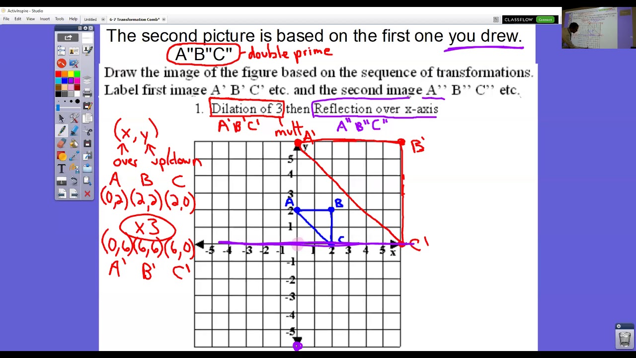 Math 8 6-7 Day 1 Transformation Combinations - YouTube