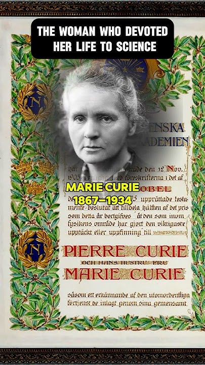 Marie Curie: Woman who devoted her life to science #history - YouTube