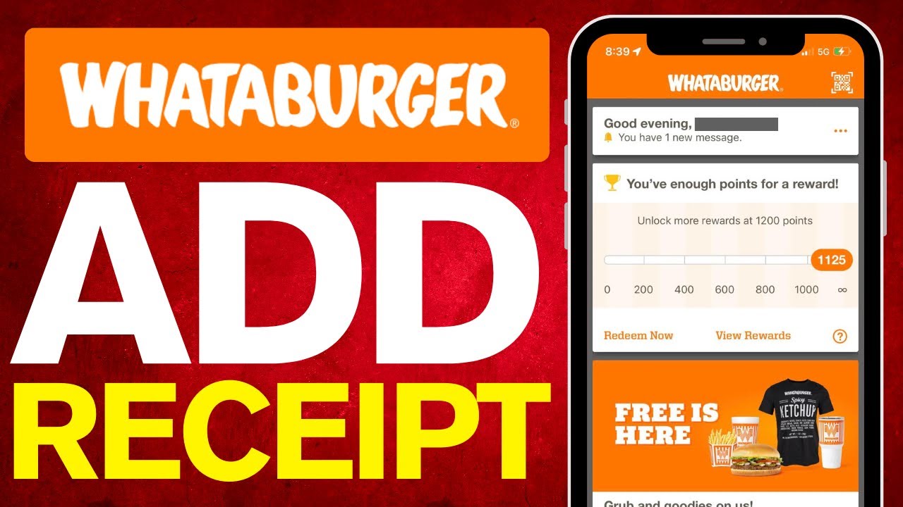 How To Add Receipt To Whataburger App 2025 YouTube How To Add Receipt To Whataburger App 2025 YouTube