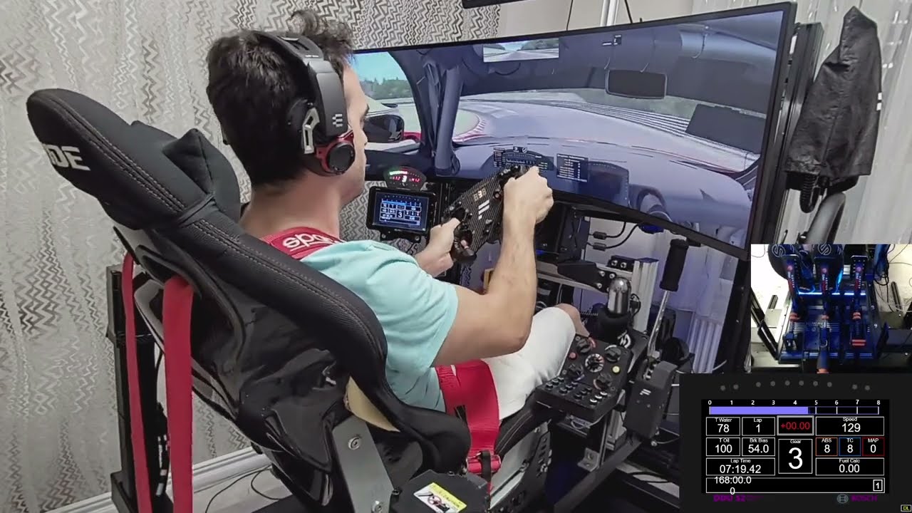 Prosimu P5MP Motion Platform - iRacing - Nurburgring 24H Combined ...