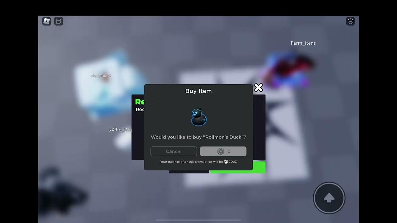 Sniping “Rolimon's Duck” (free ugc limited) - YouTube