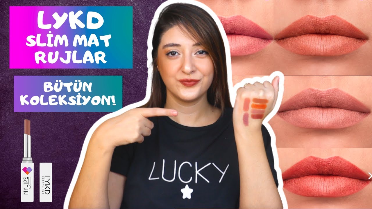 LYKD SLİM MAT RUJ KOLEKSİYONU | BÜTÜN RENKLERİ DENEDİM | İZLEMEDEN ...
