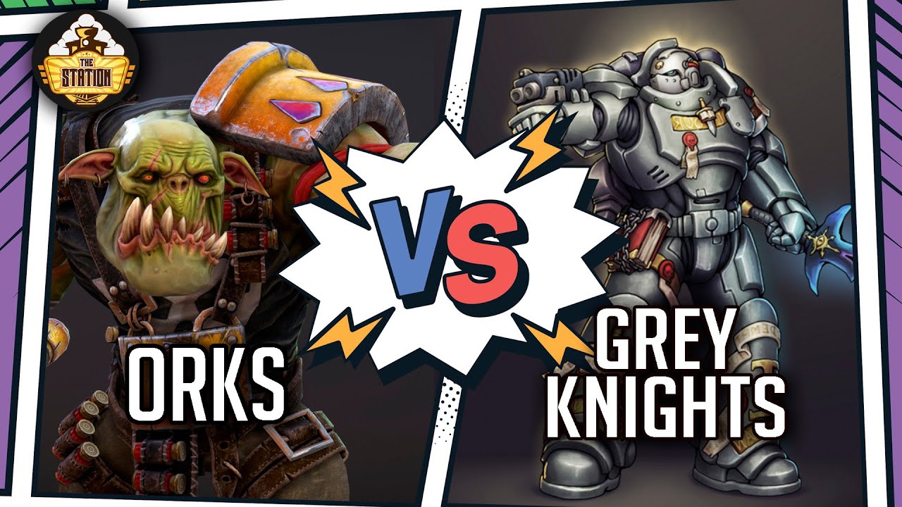 ORKS vs GREY KNIGHTS I Battlereport 2000 pts I Warhammer 40000 - YouTube