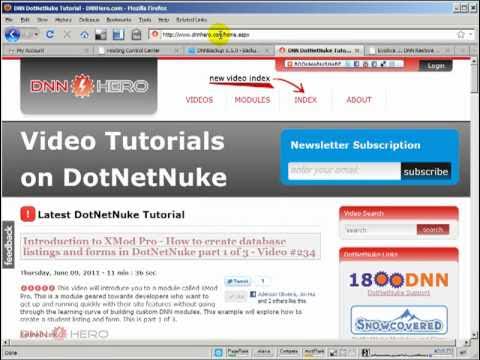 DotNetNuke Tutorial - How to move a DotNetNuke site to Godaddy? part 3 of 3 - Video #239 - YouTube