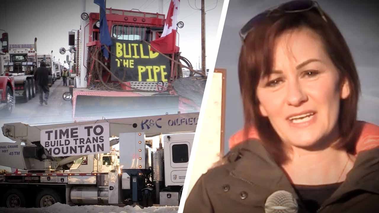 MASSIVE “Truckers for Pipelines” convoy in Nisku, Alberta | Sheila Gunn ...
