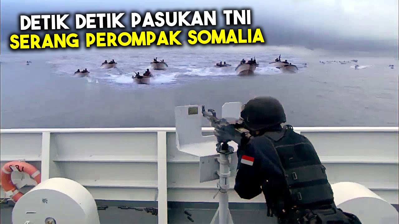 KAPAL INDONESIA DISERANG BAJAK LAUT SOMALIA! Aksi Perompak Menyerang ...