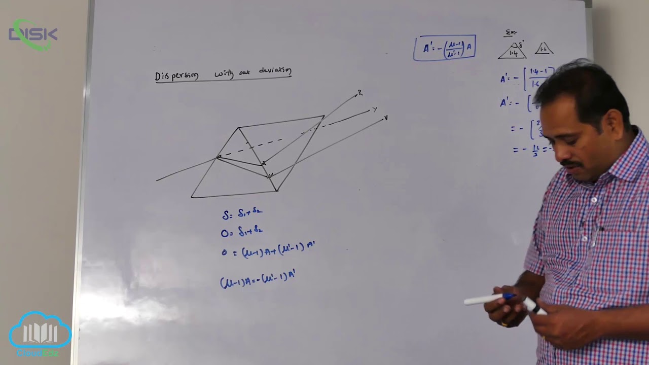 Dispersion by a Prism || Dispersion without deviation || Disk Telangana ...