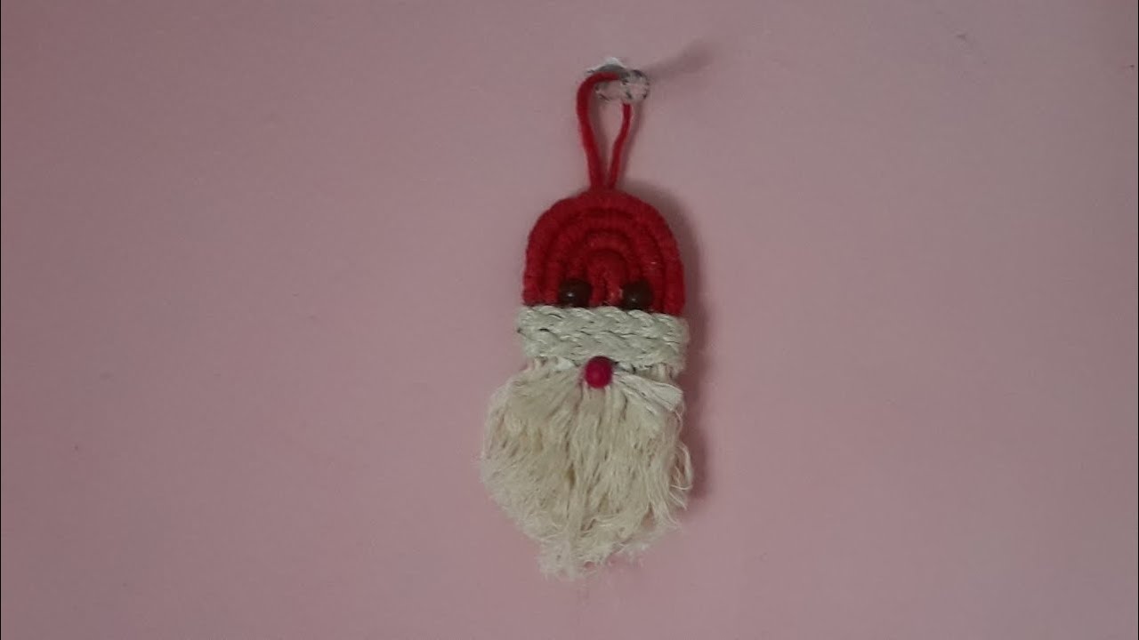 how to make a macrame santa claus,made by jute.handmade jute macrame ...