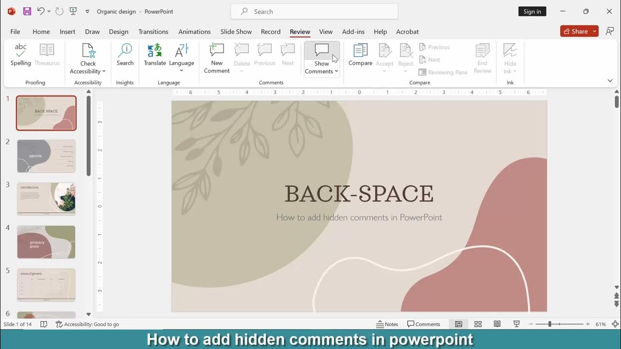 How to add hidden comments in PowerPoint - YouTube