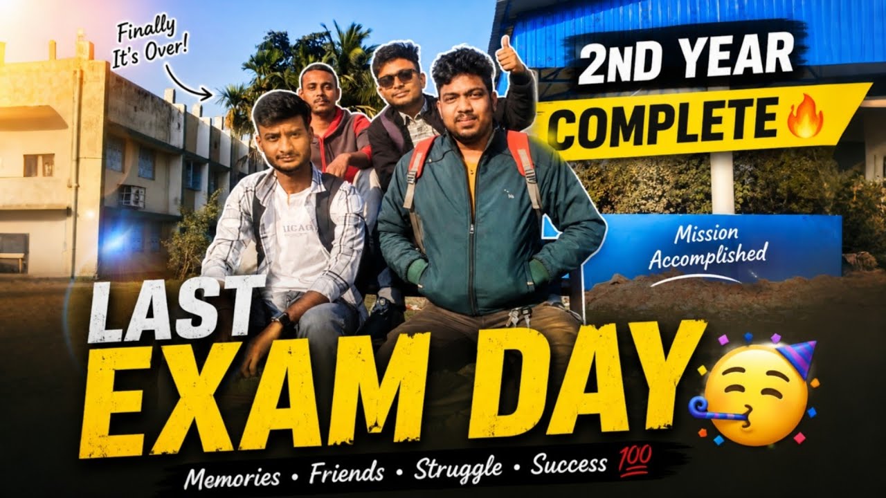 "Last Day Exam Vlog | College Memories & Fun Moments" 🙂😂 - YouTube