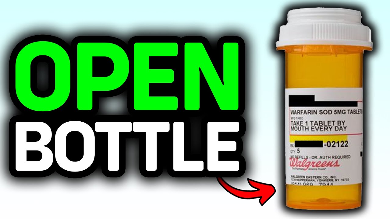 How To Open Walgreens Prescription Bottle - Easy Guide! - YouTube