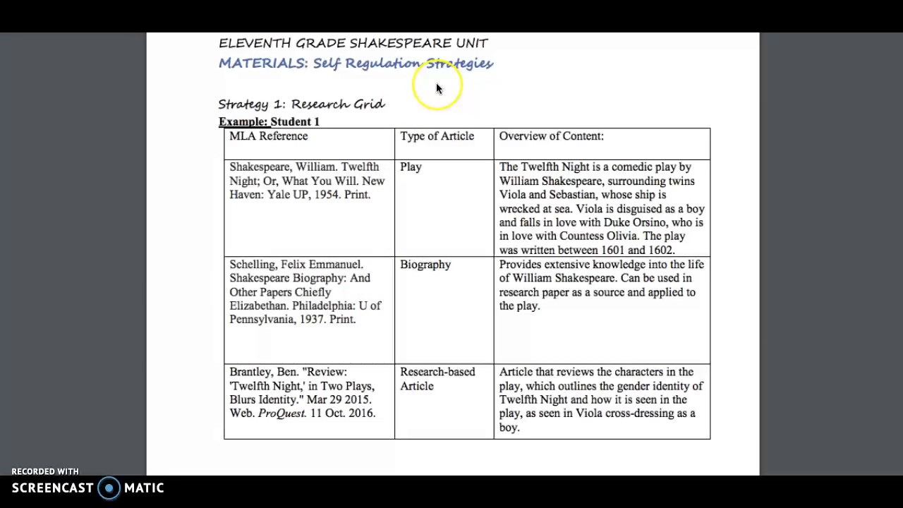 Research Grid Explanation - YouTube