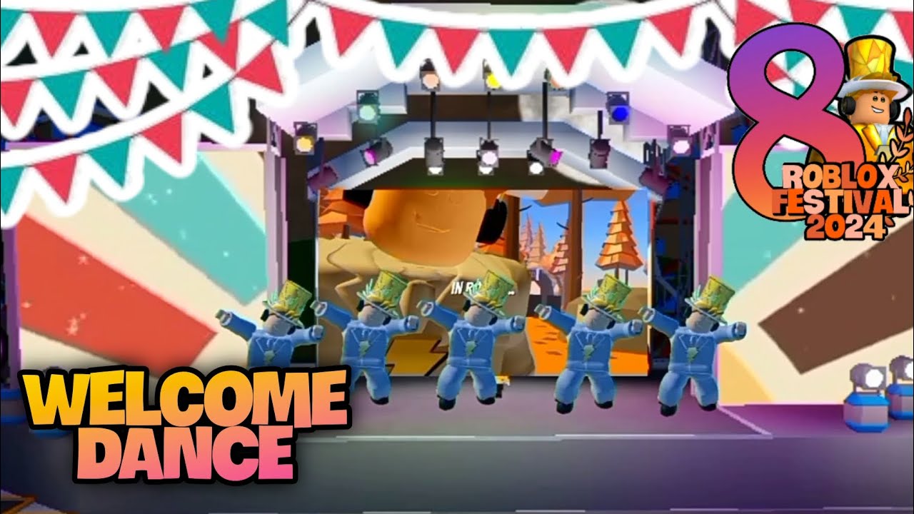 WELCOME DANCE at 8th ROBLOX FESTIVAL CLOSING CEREMONY 2024 - YouTube