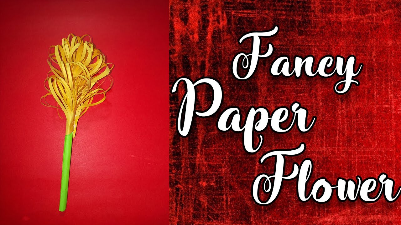 How to make Fancy Paper Flower | DIY (Simple and Easy) - YouTube